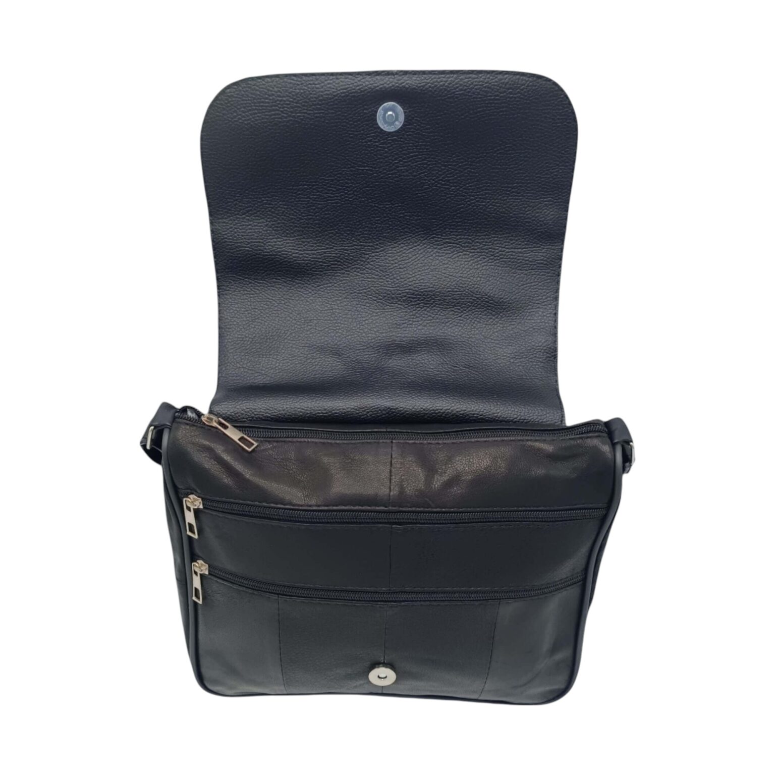 Geanta Dama Lucia R45-N4, Piele Naturală, Negru - EVoStyle