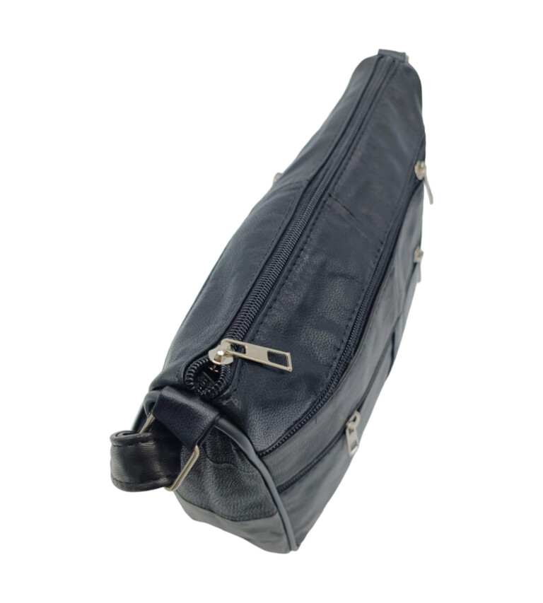 Geanta Dama Lucia R45-N5, Piele Naturală, Negru - EVoStyle