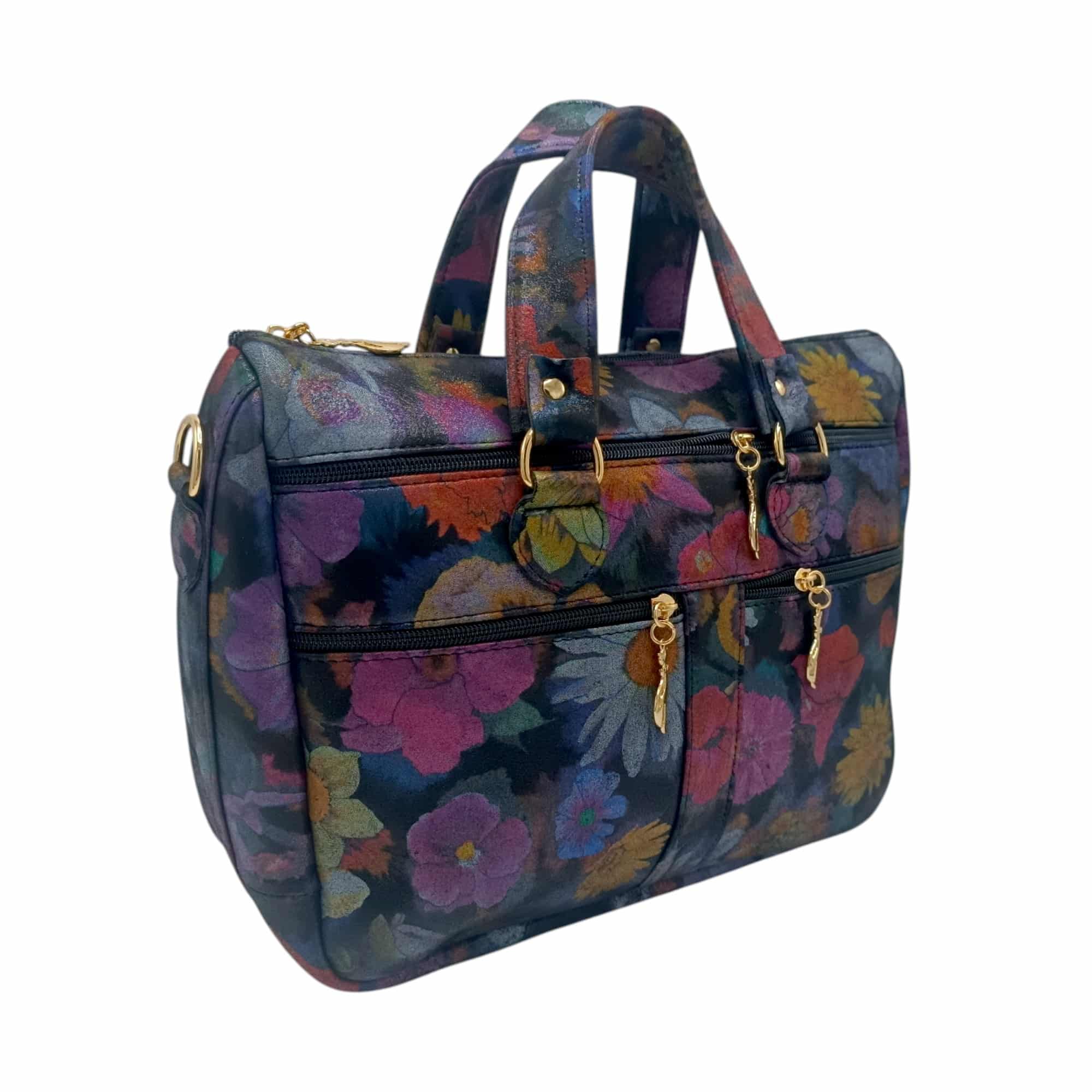 Geantă damă din piele naturală multicoloră Celeste – Model YG110-1 ...