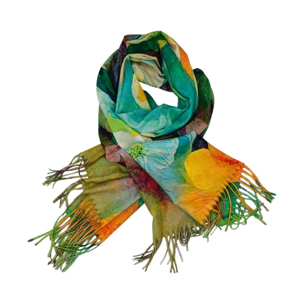 Eșarfă Damă Color Explosion JB30-5 – Cashmere Touch, 70×180 cm - EVoStyle