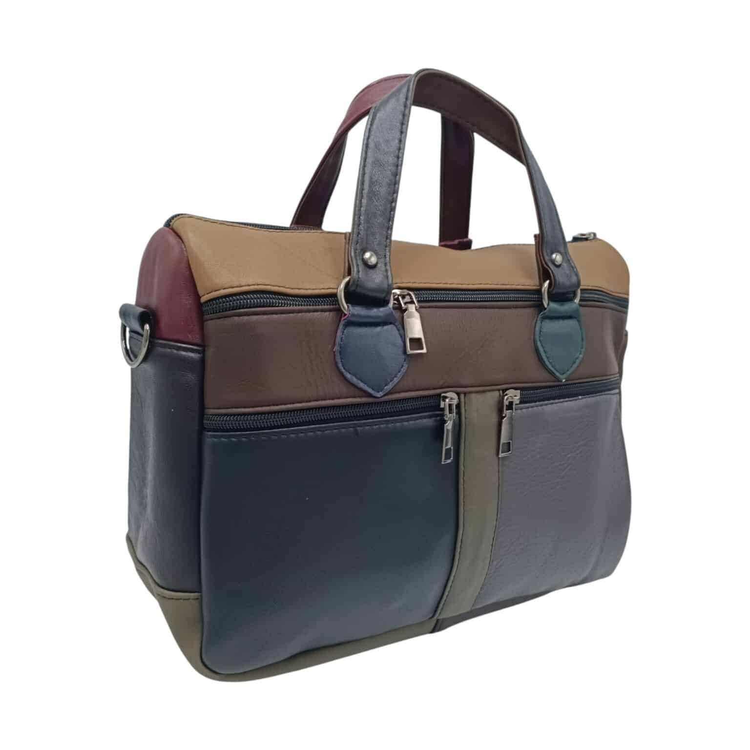 Geantă damă din piele naturală multicoloră Celeste – Model YG110-7 ...
